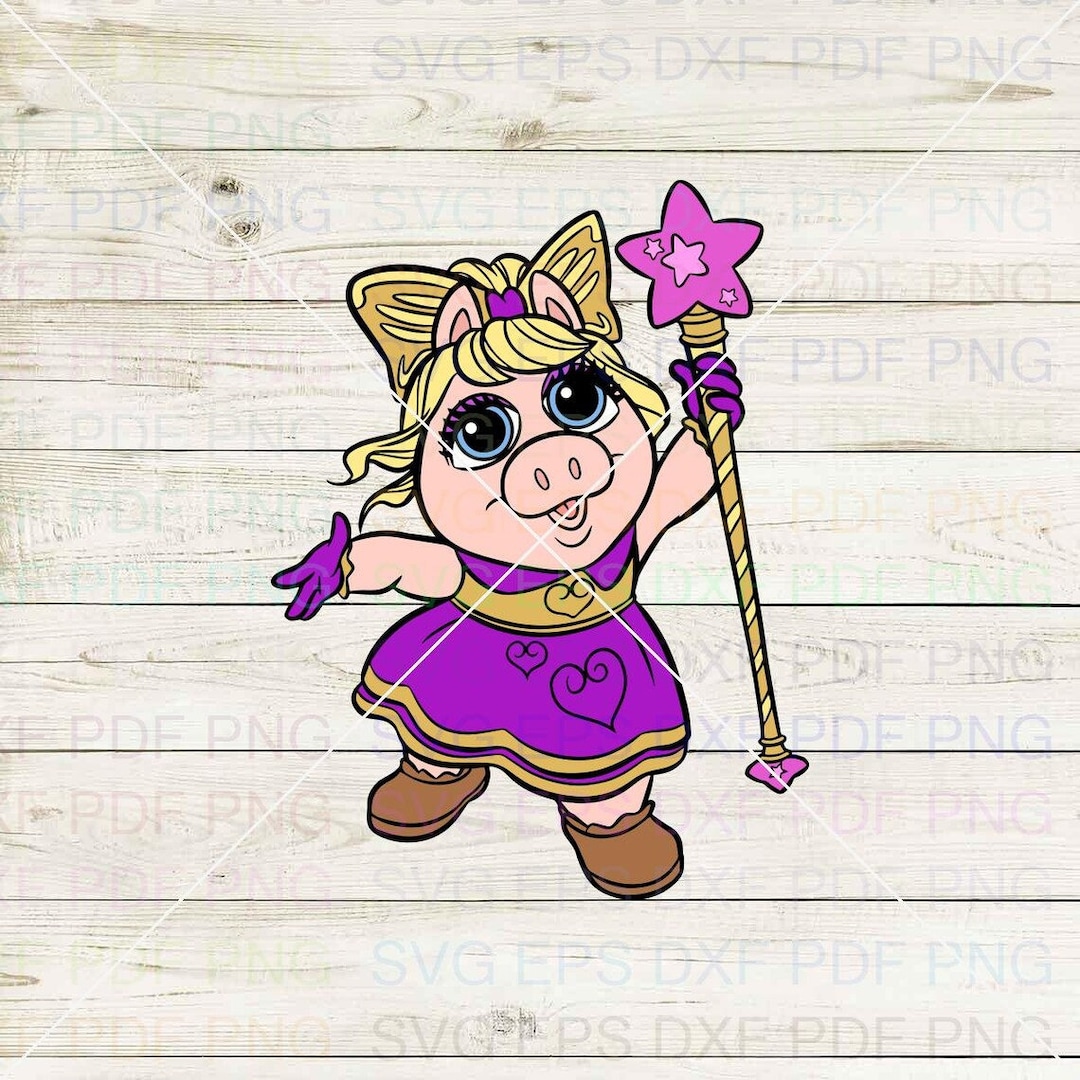 Baby_piggy_muppet_babies_026 Svg Dxf Eps Pdf Png, Cricut, Cutting File ...