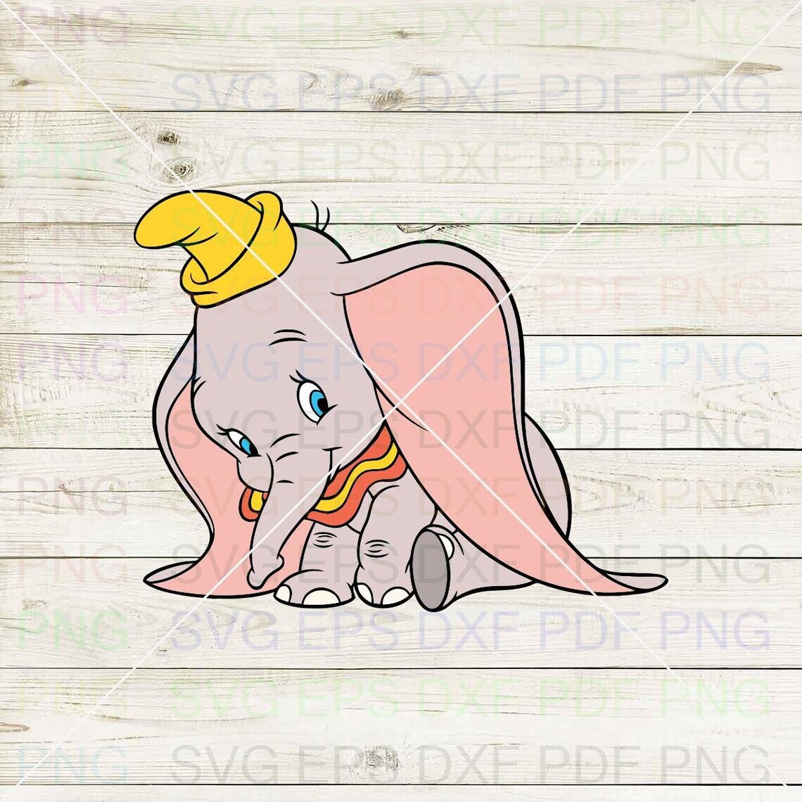 Dumbo_022 Svg Dxf Eps Pdf Png, Cricut, Cutting File, Vector, Clipart ...