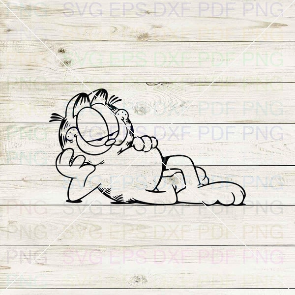 Garfield Svg - Etsy