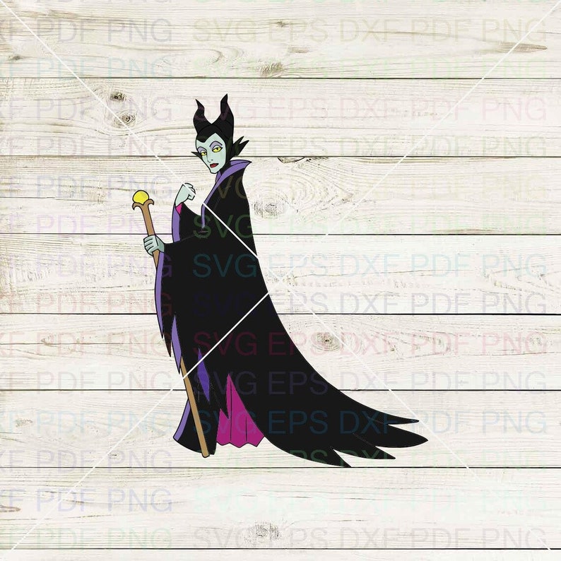 Maleficent_silhouette_003 Svg Dxf Eps Pdf Png, Cricut, Cutting File ...