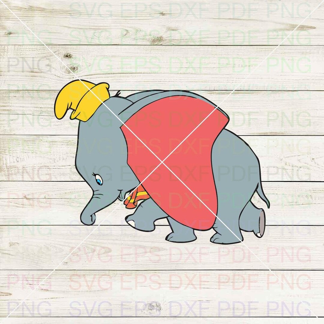 Dumbo_047 Svg Dxf Eps Pdf Png Cricut Cutting File Vector - Etsy