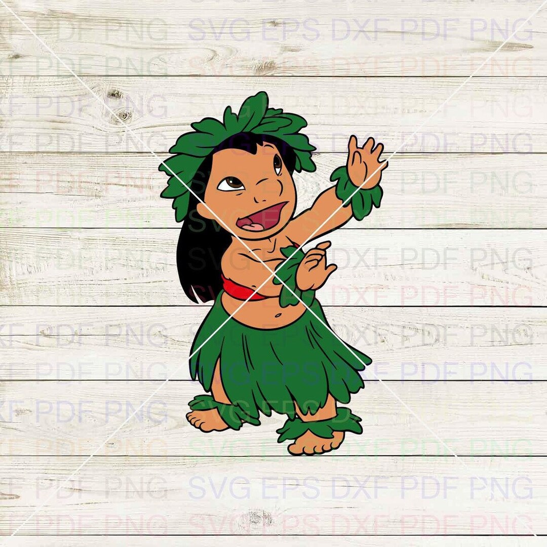 Lilo_hula_dancing_lilo_and_stitch_031 Svg Dxf Eps Pdf Png, Cricut ...