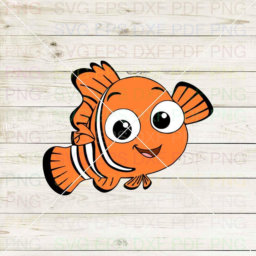 Nemo_finding_nemo_002 Svg Dxf Eps Pdf Png, Cricut, Cutting File, Vector ...