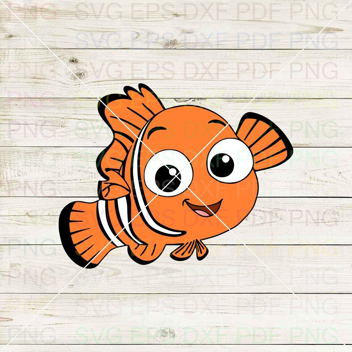 Nemo_finding_nemo_002 Svg Dxf Eps Pdf Png, Cricut, Cutting File, Vector ...