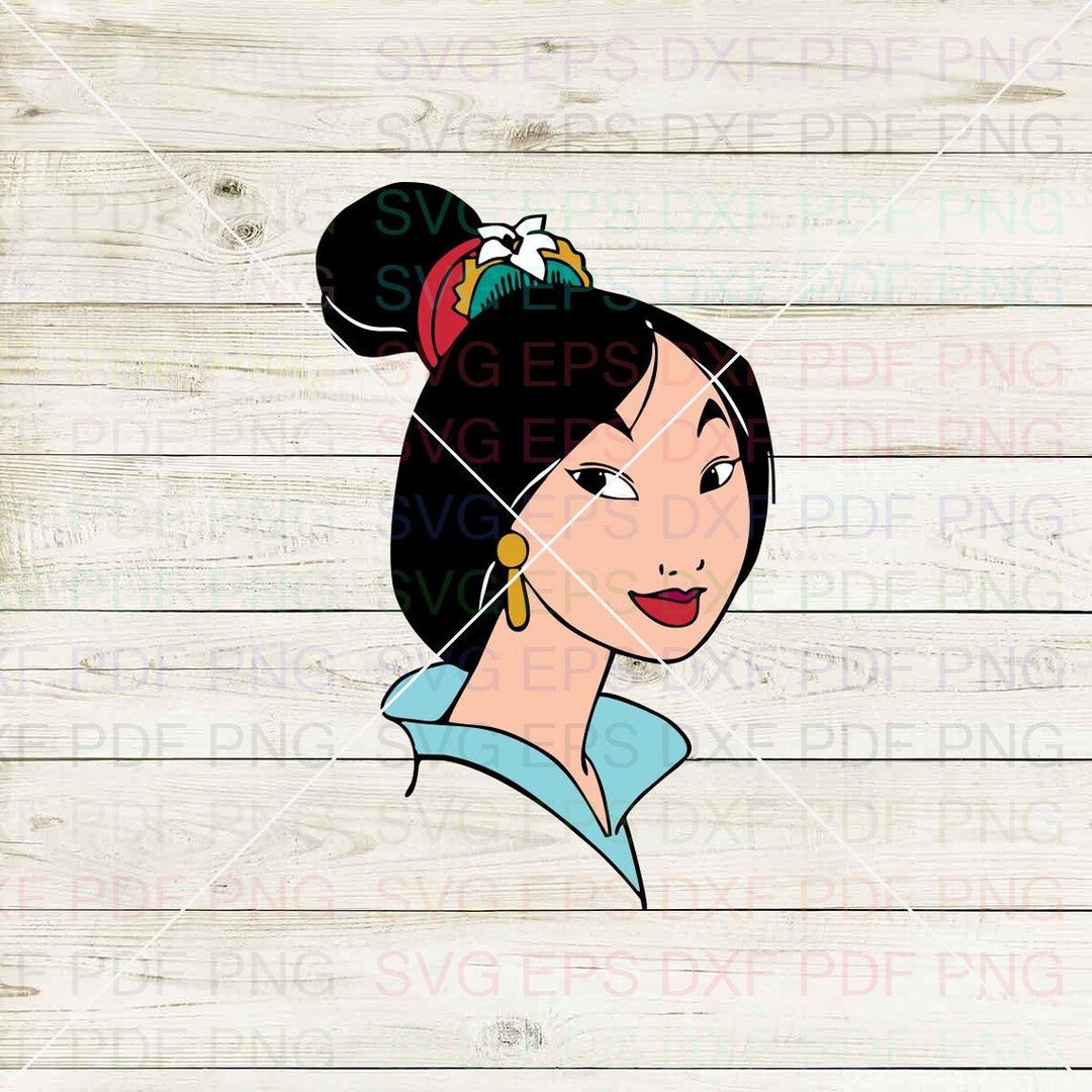 Mulan_001 Svg Dxf Eps Pdf Png Cricut Cutting File Vector - Etsy