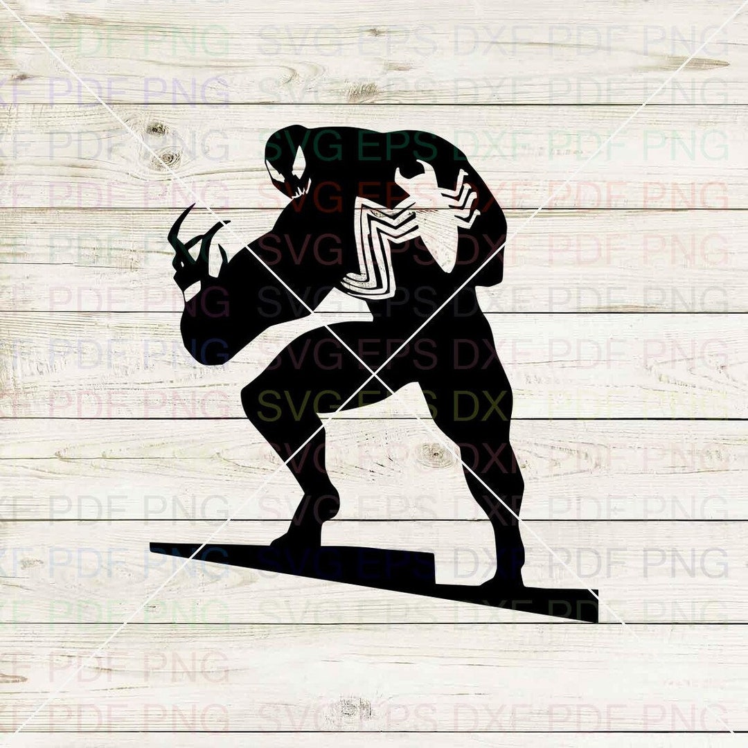 Venom Silhouette 003 Svg Dxf Eps Pdf Png Cricut Cutting Etsy