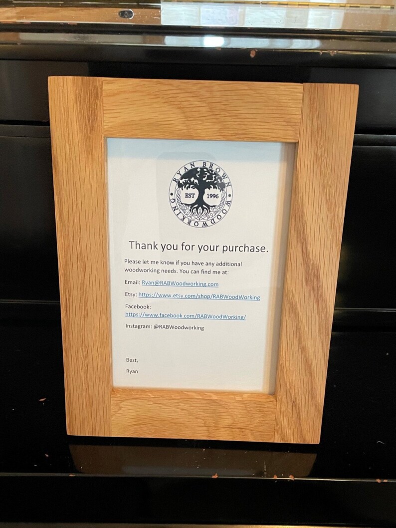 Rustic White Oak Picture Frame - Etsy