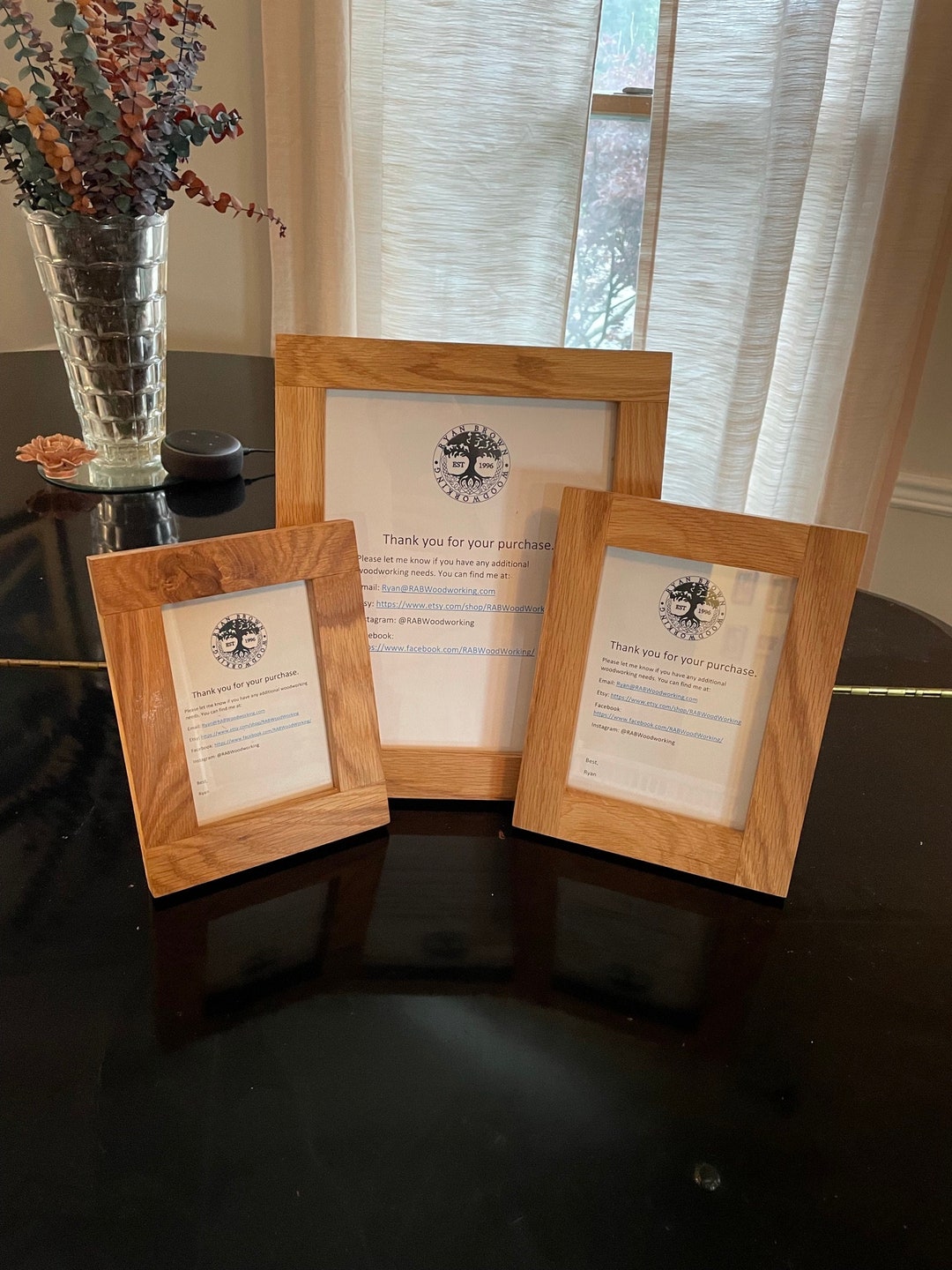 Rustic White Oak Picture Frame - Etsy