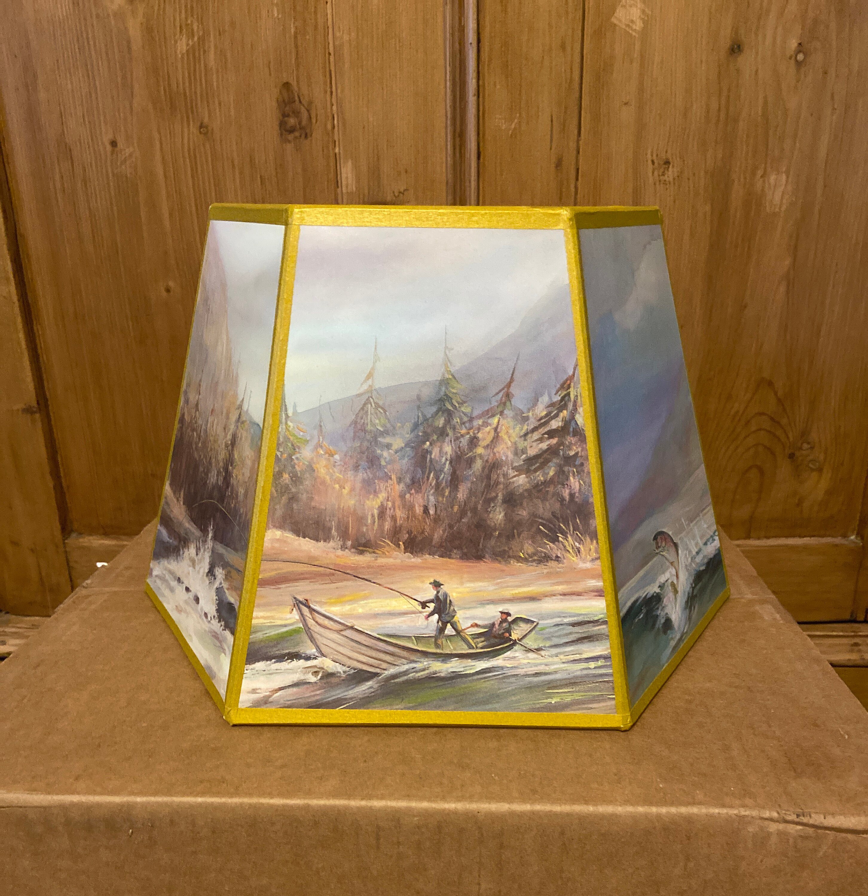 Fly Fishing Theme Octagon Lamp Shade Lighting Home & Living Lamp Shades ...