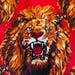 Original Igbo Isi Agu / Lion Head African Fabric, Authentic, Red - Etsy