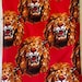 Original Igbo Isi Agu / Lion Head African Fabric, Authentic, Red - Etsy