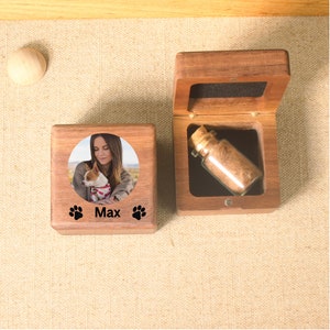 Custom Wooden Pet Fur Keepsake,wooden Pet Memorial Box,personalized Pet ...
