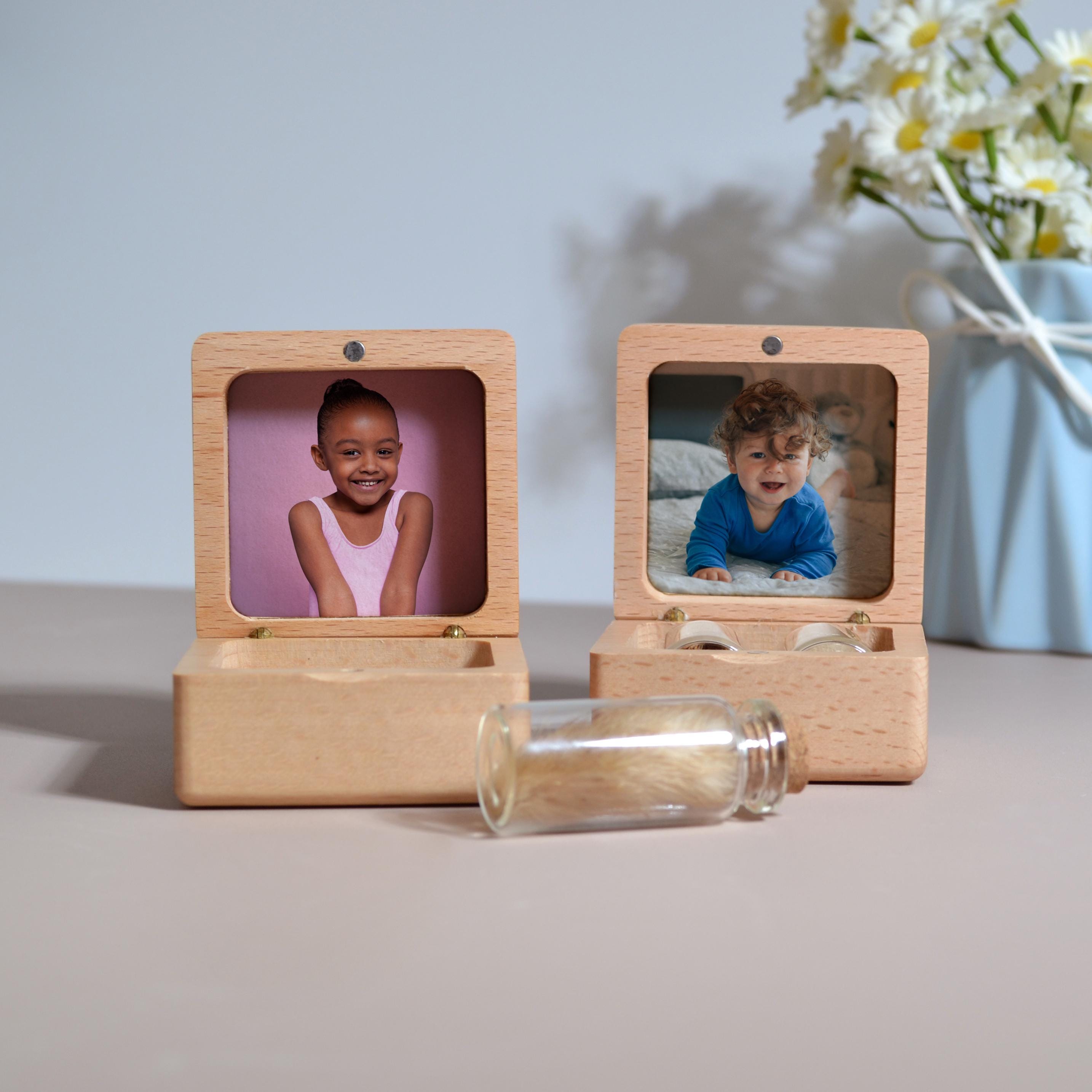 Baby Hair Umbilical Cord Collection Box, Baby First Hair Keepsake Box ...