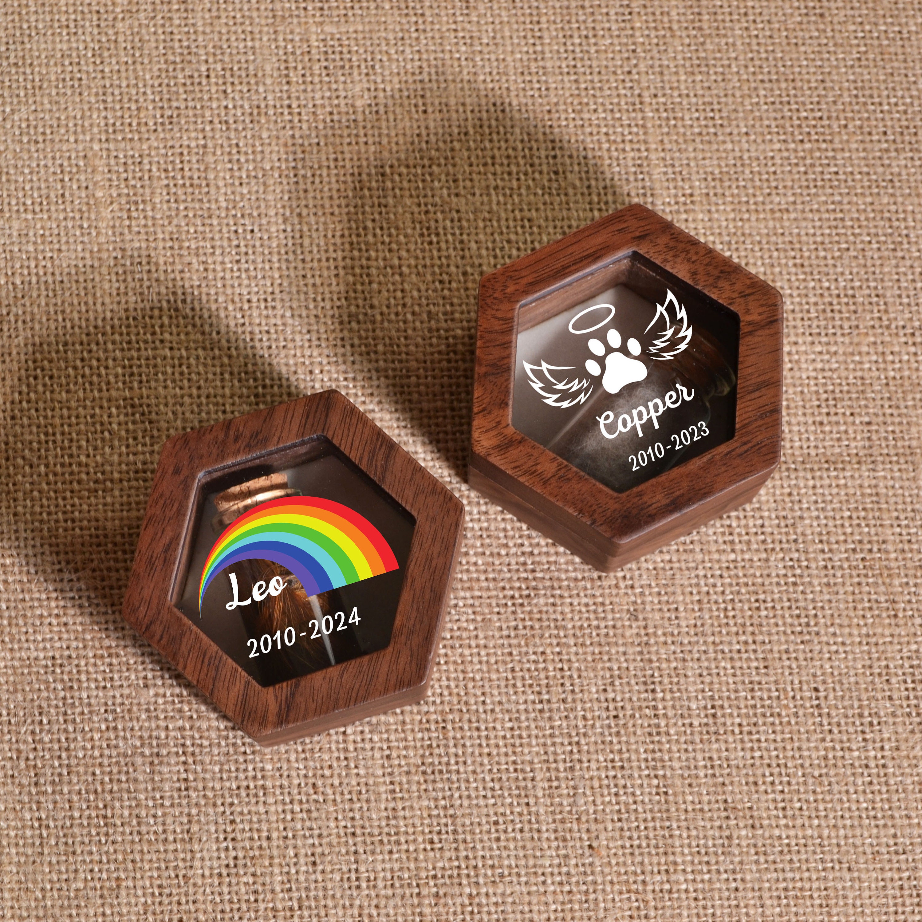 Custom Wooden Pet Fur Keepsake,wooden Pet Ashes Box,personalized Pet ...