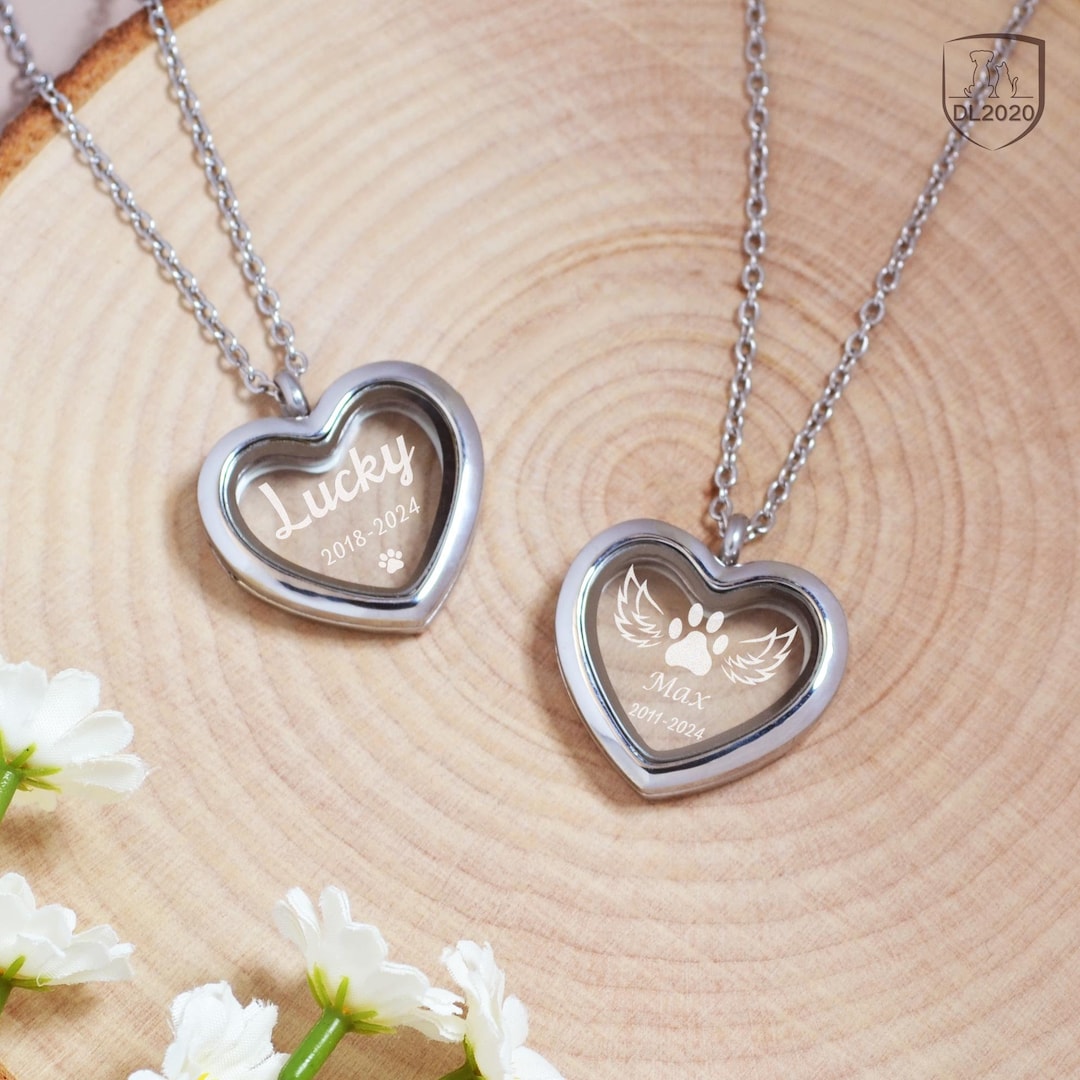 Custom Pet Memorial Locket,pet Memorial Gift,pet Hair Keepsake ...