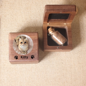 Custom Wooden Pet Fur Keepsake,wooden Pet Memorial Box,personalized Pet ...