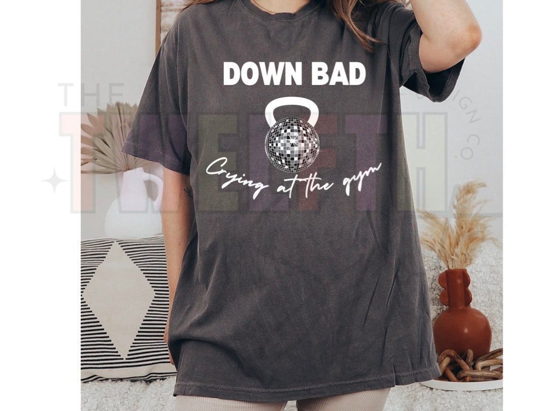 Down Bad Crying at the Gym Disco Kettle Bell Comfort Colors 1717 - Etsy