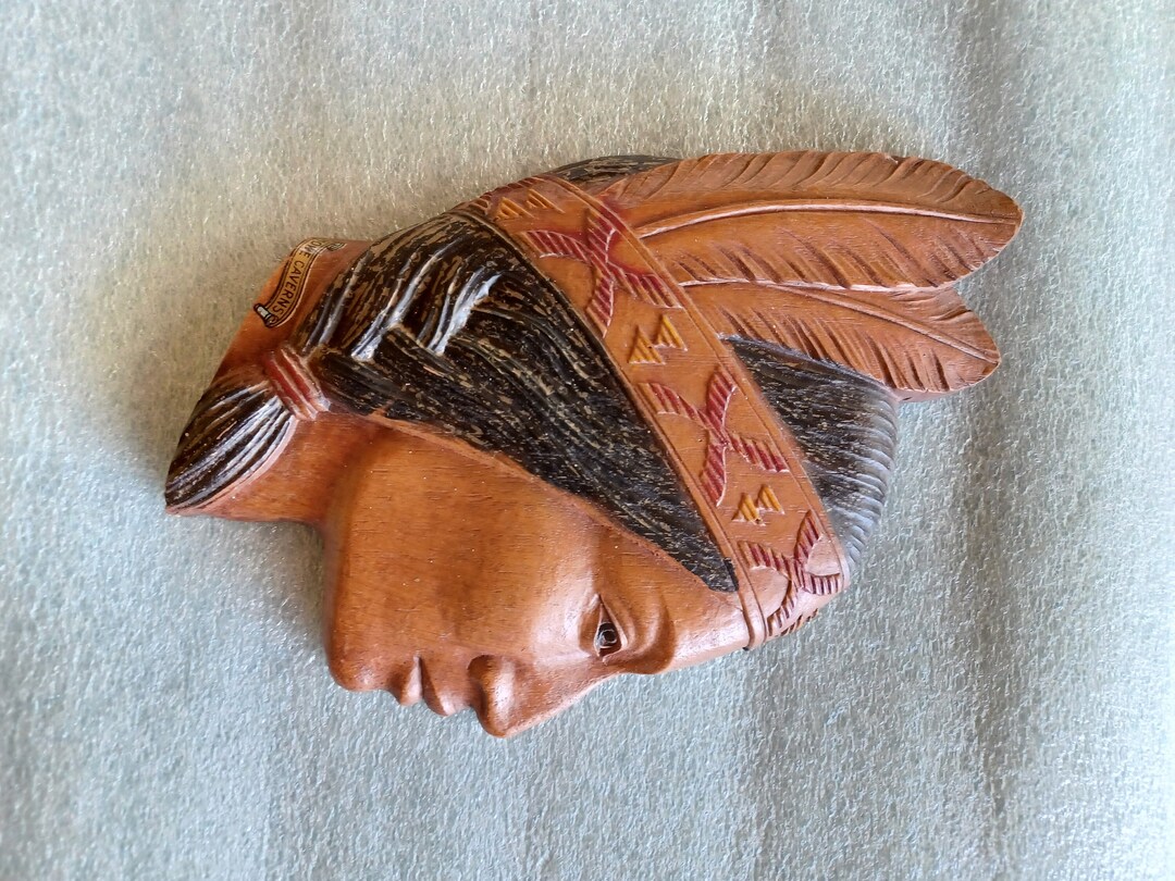 Rare 1947 Indian Head Figurine From Howe Caverns - Etsy