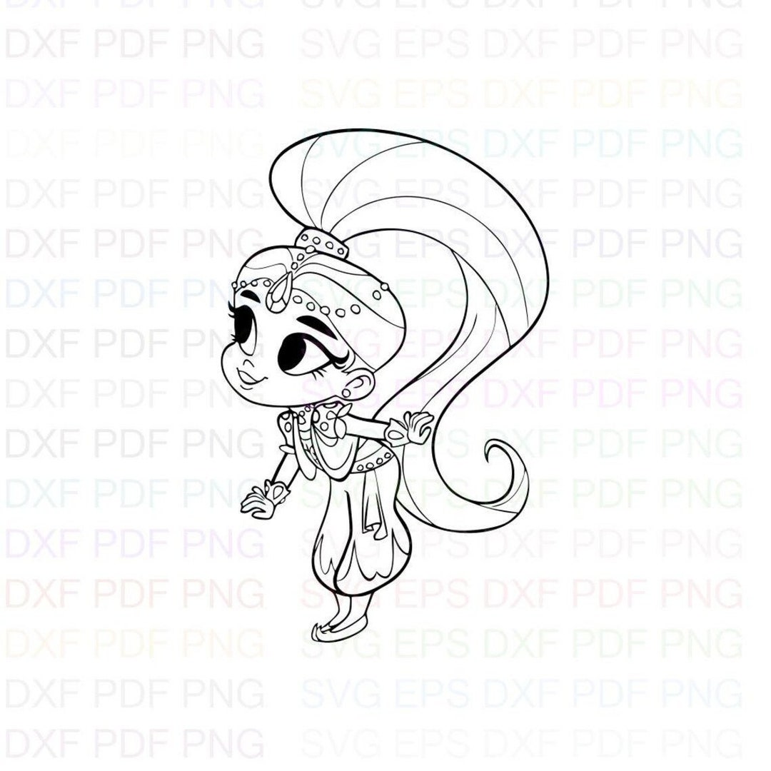 Shimmer_2_Shimmer_and_Shine Esquema Svg Dxf Eps Pdf Png - Etsy España