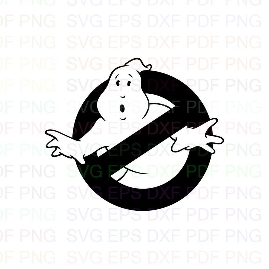 Ghostbusters_logo Outline Svg Dxf Eps Pdf Png Cricut Cutting - Etsy