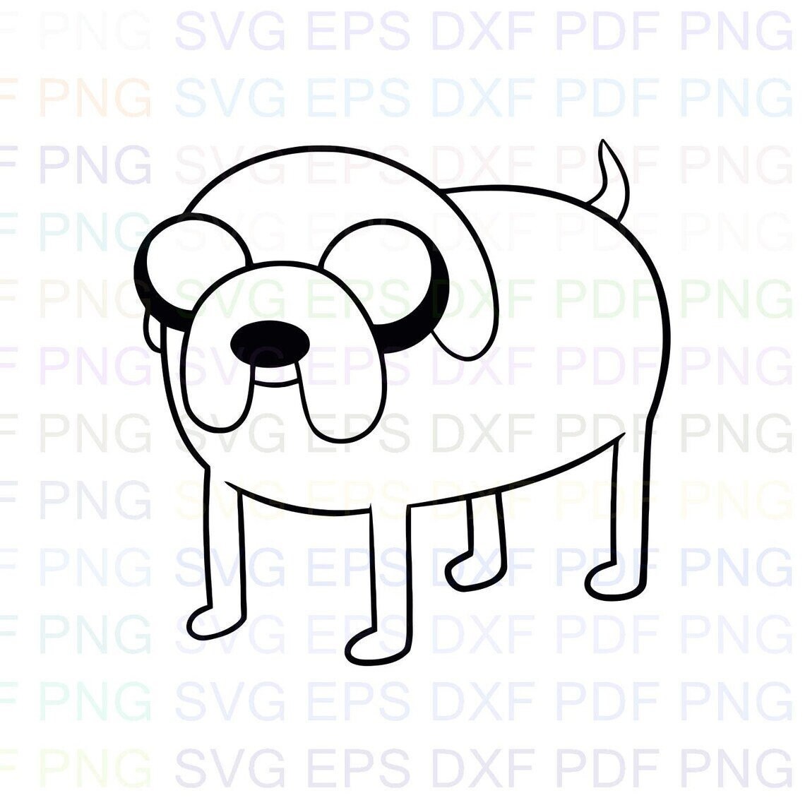 How To Draw Jake The Dog Face