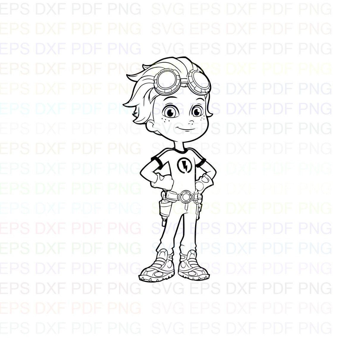 Rusty_rivets Outline Svg Dxf Eps Pdf Png Cricut Cutting - Etsy