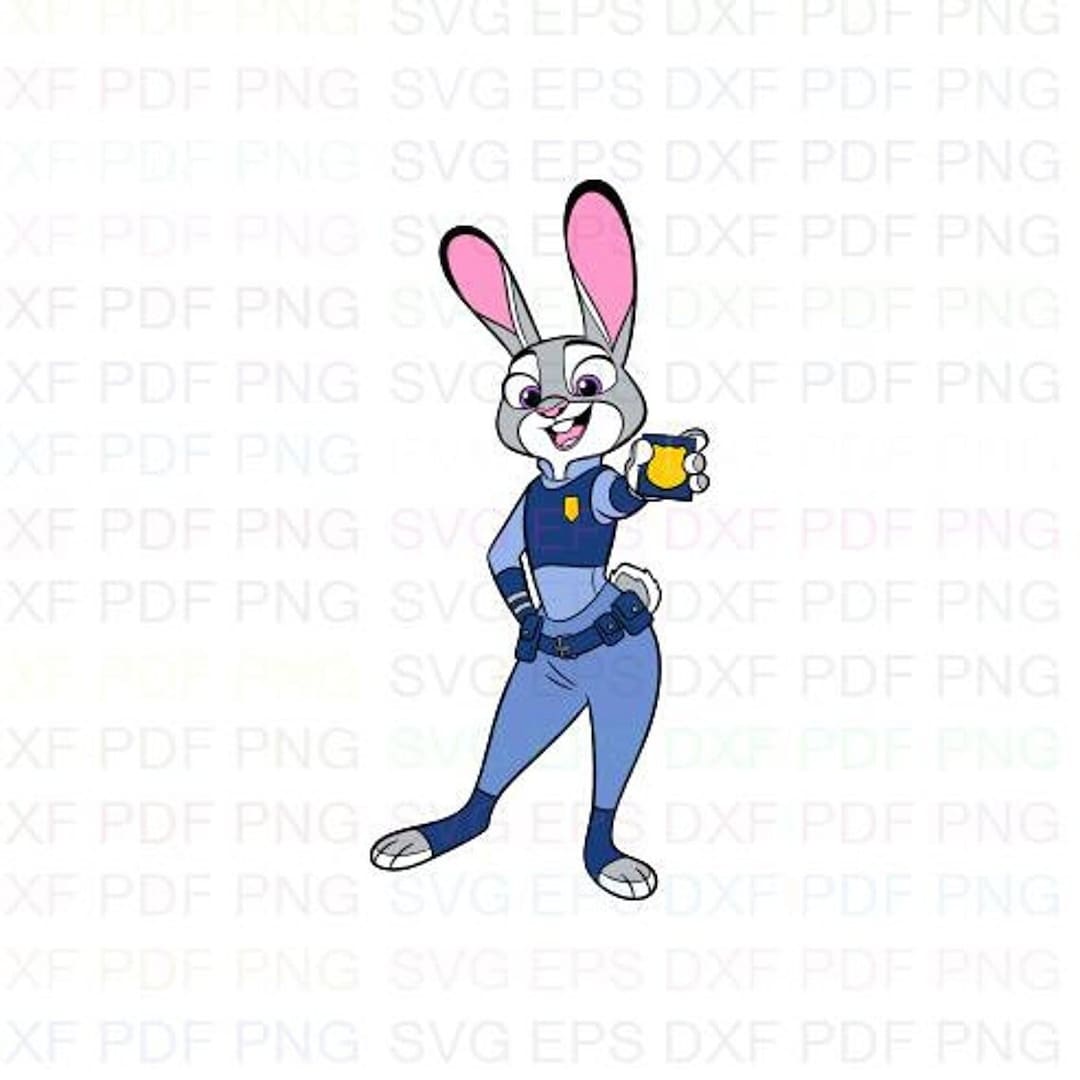 Judy_hopps_zootopia Svg Dxf Eps Pdf Png Cricut Cutting File - Etsy ...