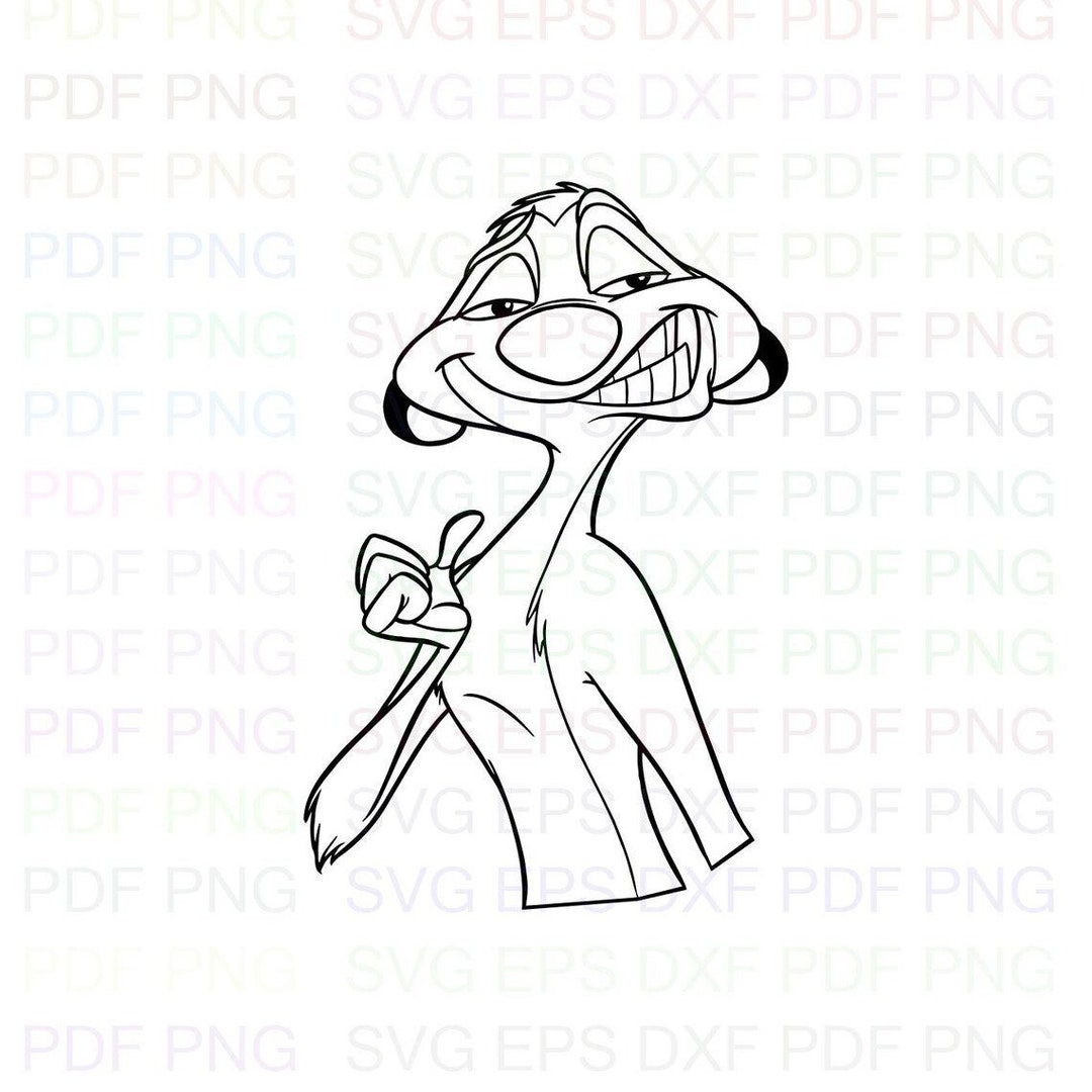 Buy Pumbaa_timon_and_pumbaa_32 Outline Svg Dxf Eps Pdf Png Online in ...