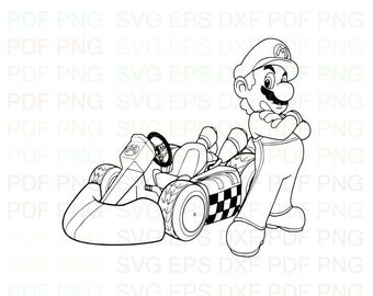 Super_mario_mushroom Outline Svg Dxf Eps Pdf Png, Cricut, Cutting File ...