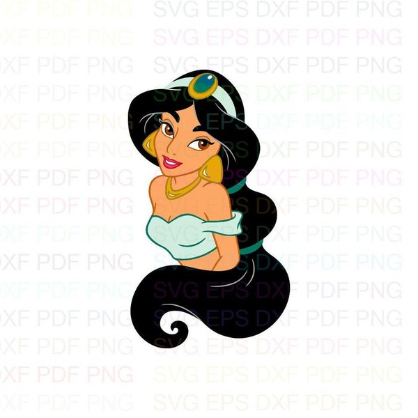 Princess Jasmine Svg - Etsy