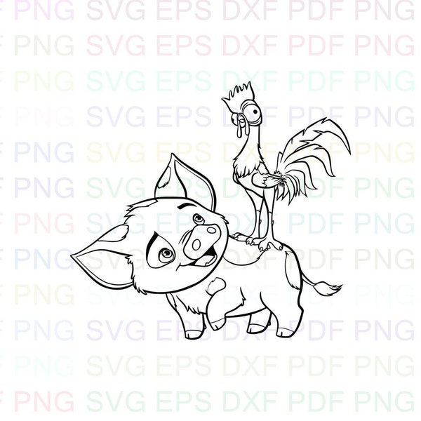 Moana Outline - Etsy