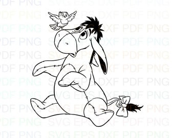 Eeyore Layered Svg Eeyore Cricut Eeyore Svg Eeyore Cut - Etsy
