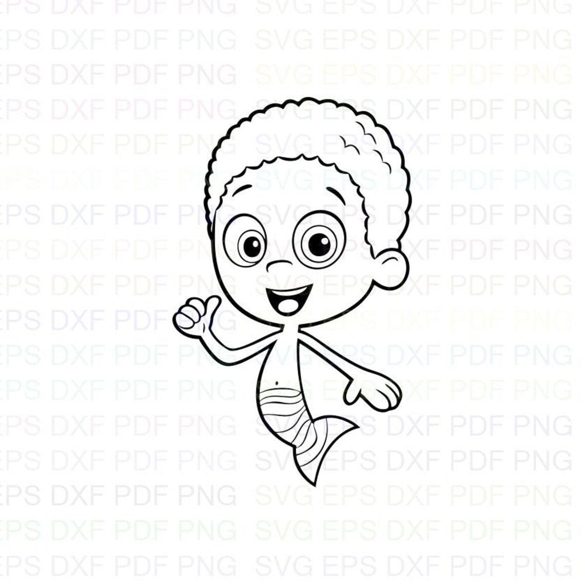Bubble Guppies Goby Coloring Pages