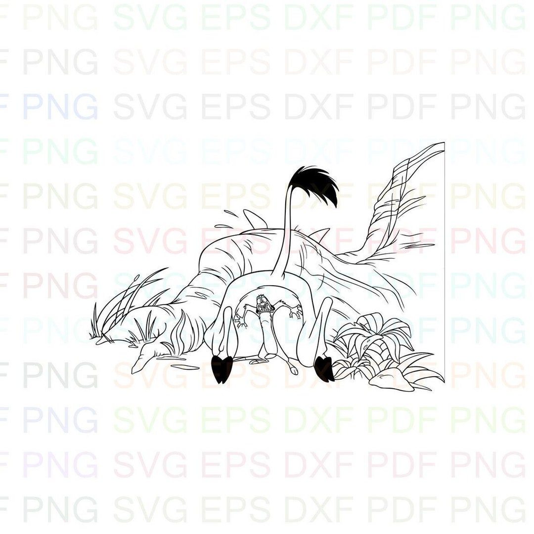 Pumbaa_timon_and_pumbaa_3 Outline Svg Dxf Eps Pdf Png Cricut - Etsy UK