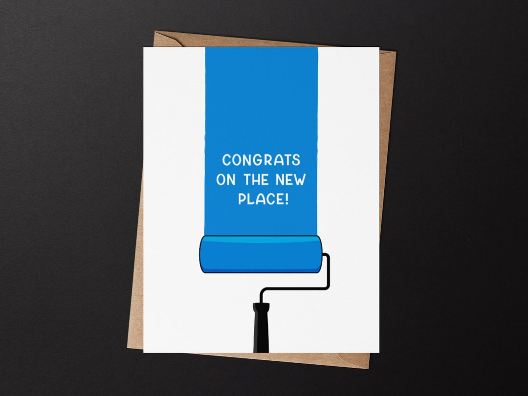 Congrats on the New Place Card Moving Congratulations Card Housewarming ...