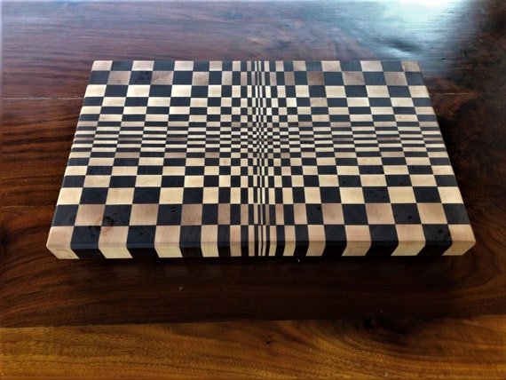 3D Optical Illusion End Grain Cutting Board | Etsy