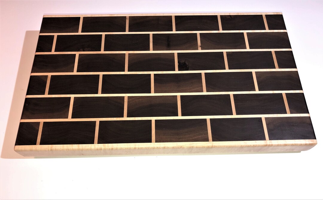 Brick Pattern End-grain Cutting Board. - Etsy