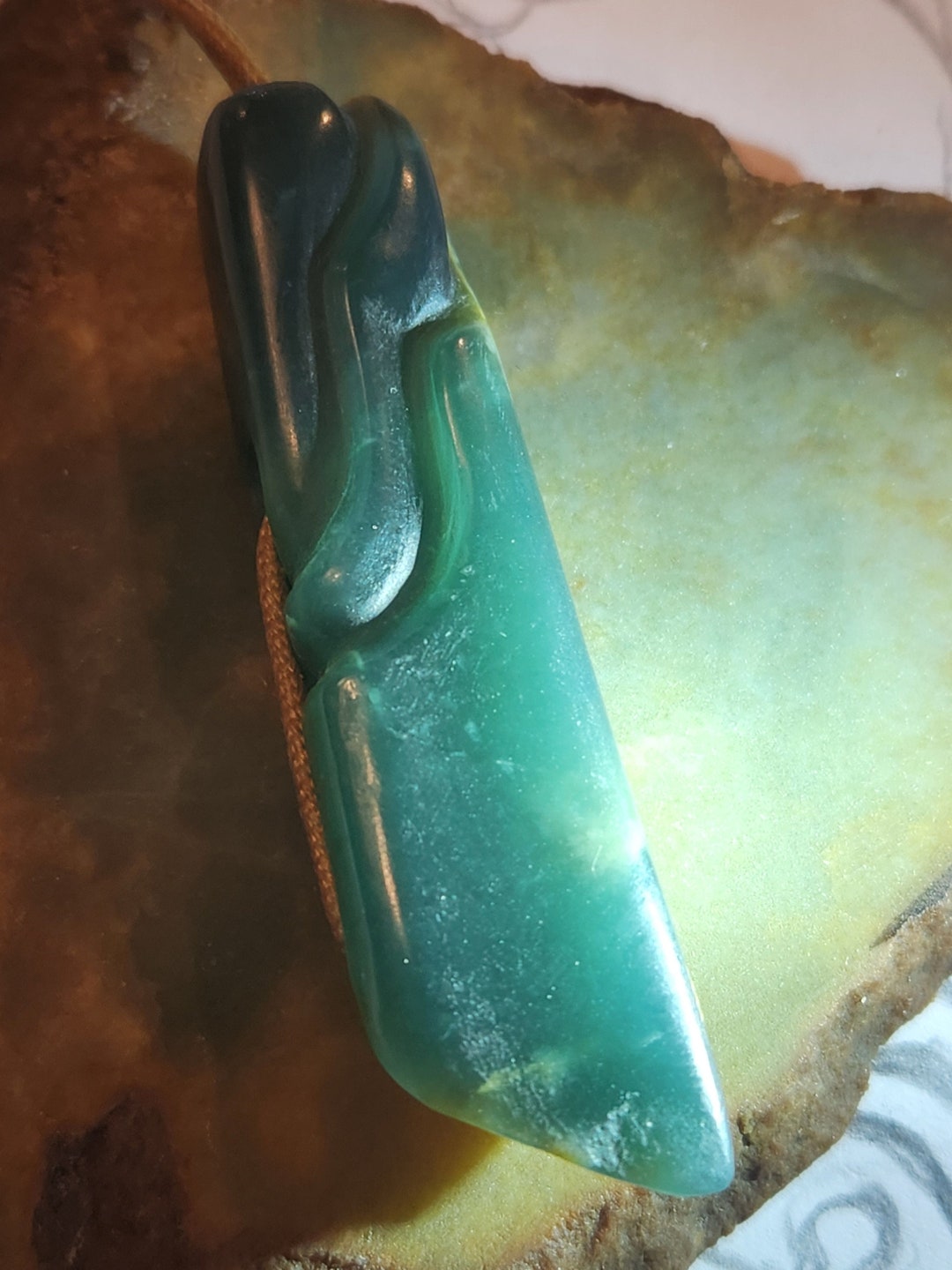 Beautiful Guatemalan Deep Blue Jadeite Beadant Pendant - Etsy