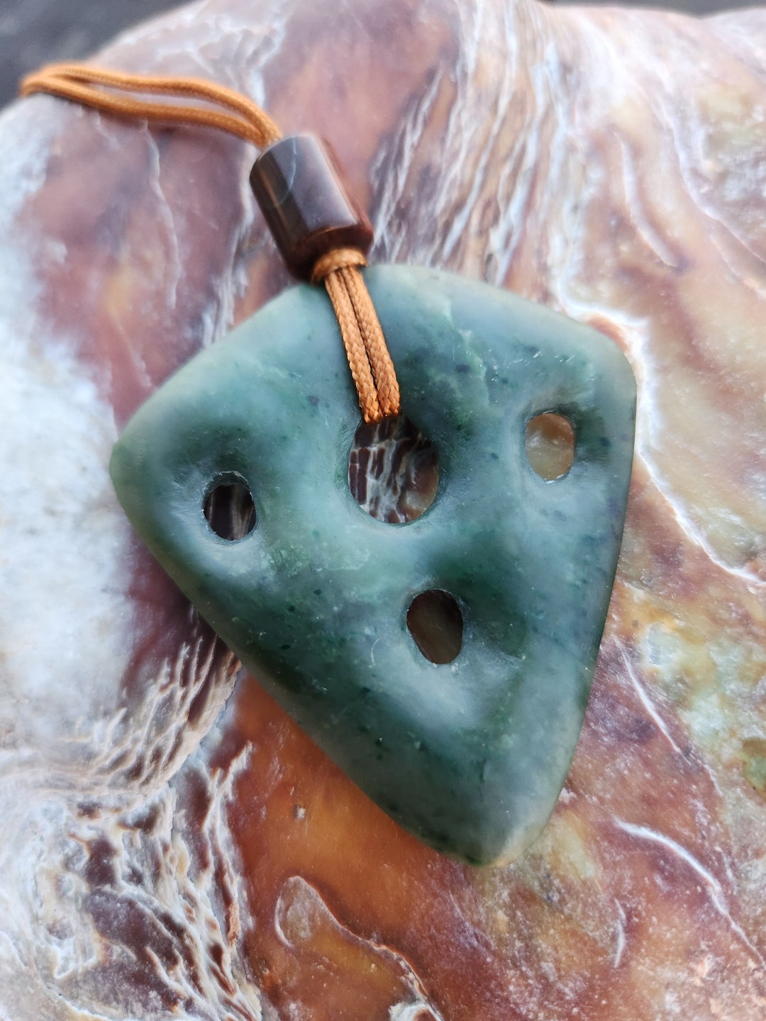 Neolithic Style Humboldt Nephrite Jade Pendant - Etsy