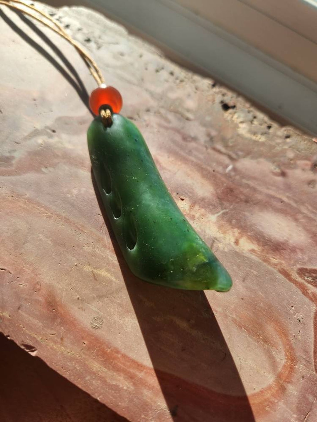 Jade Bone Shard Carving Pendant - Etsy