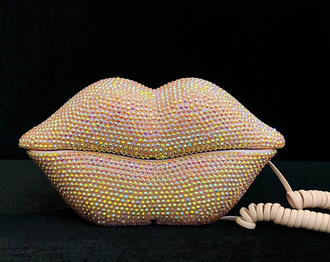 Vintage Lips Telephone, Vintage Super Diamond Edition Pink Lips Dial ...