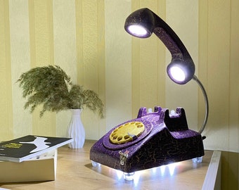 Vintage Phone Lamp, Retro, Lamp Phone, Home Decor, Desk Lamp, Office ...