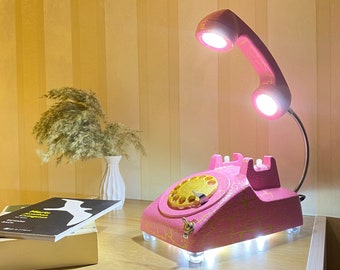 Vintage Phone Lamp, Retro, Lamp Phone, Home Decor, Desk Lamp, Office ...
