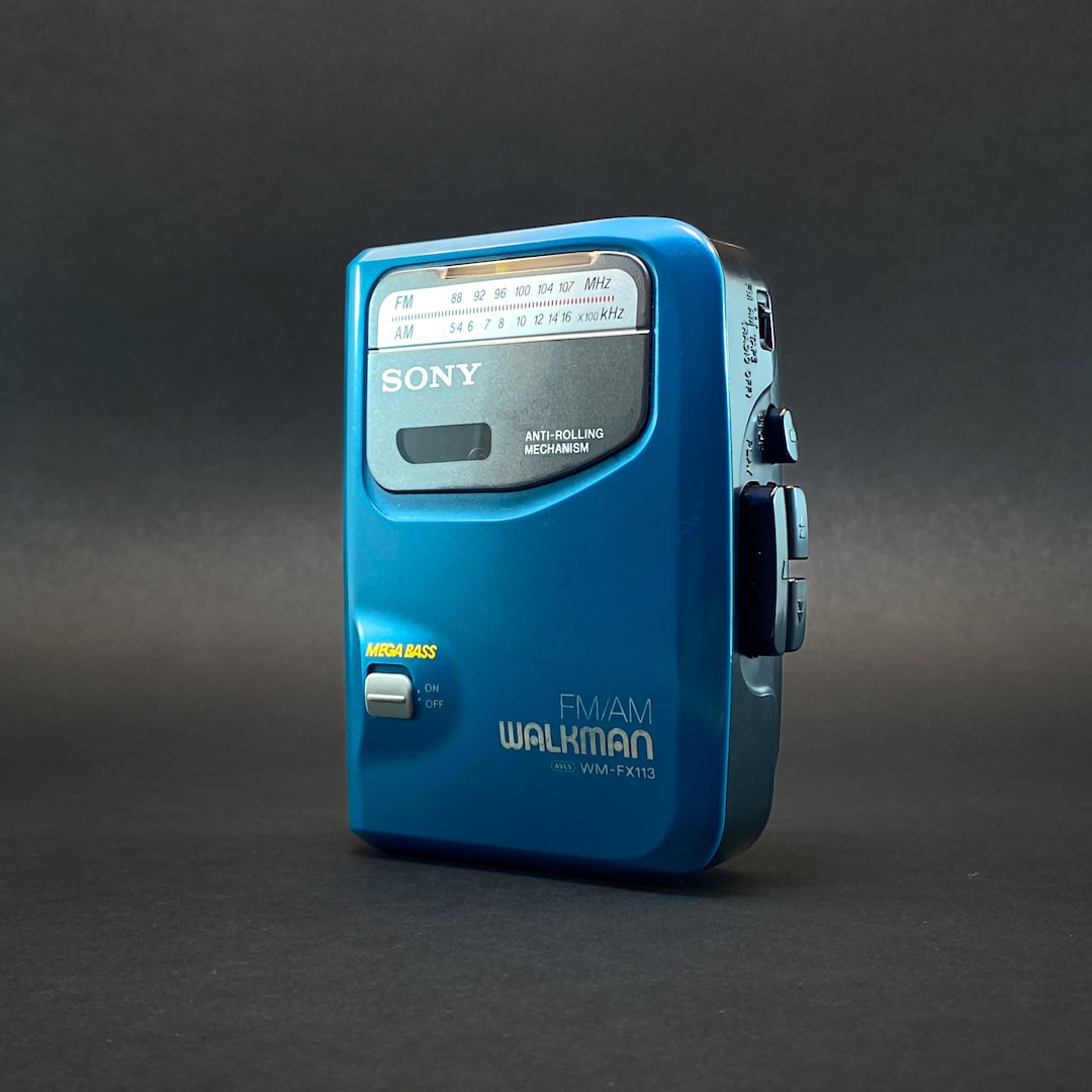 Vintage Sony Walkman, 1980s Sony Cassette Player, FM-AM Radio, Sony Tape, Rare and Collectible ...