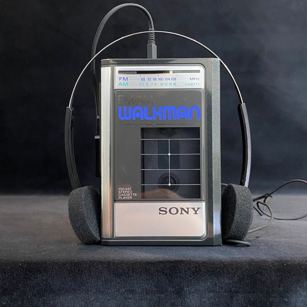 Vintage Sony Walkman Cassette Player, Works Great, Vintage Tape, Rare ...