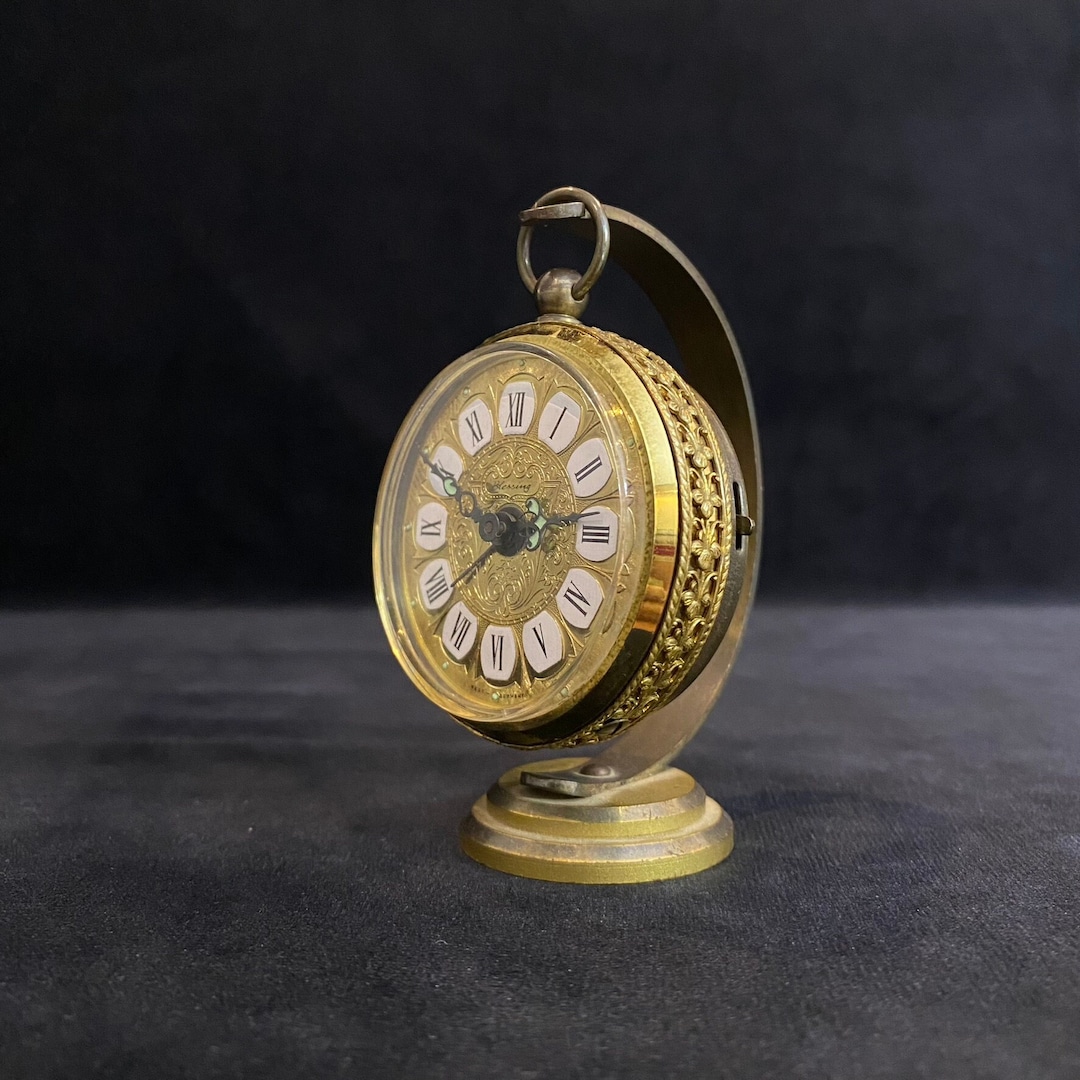 Horloge de table de bénédiction vintage, horloge allemande, modèle rare de collection ...