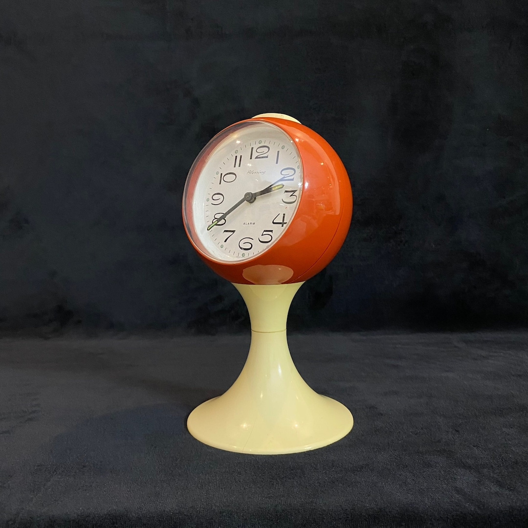 Space Age Table Clock Blessing Desk Clock West Germany Rare - Etsy