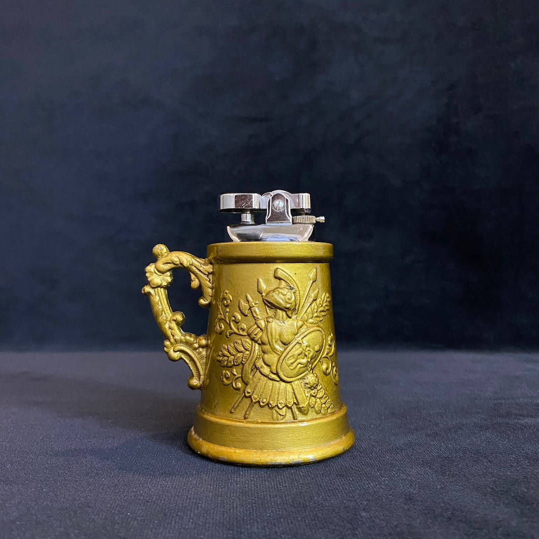 Antique Table Lighter, 1970s Lighter, Vintage Lighter, Collectible ...