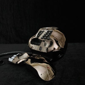 Vintage Skull Telephone Skull Phone Skeleton Head Corded - Etsy