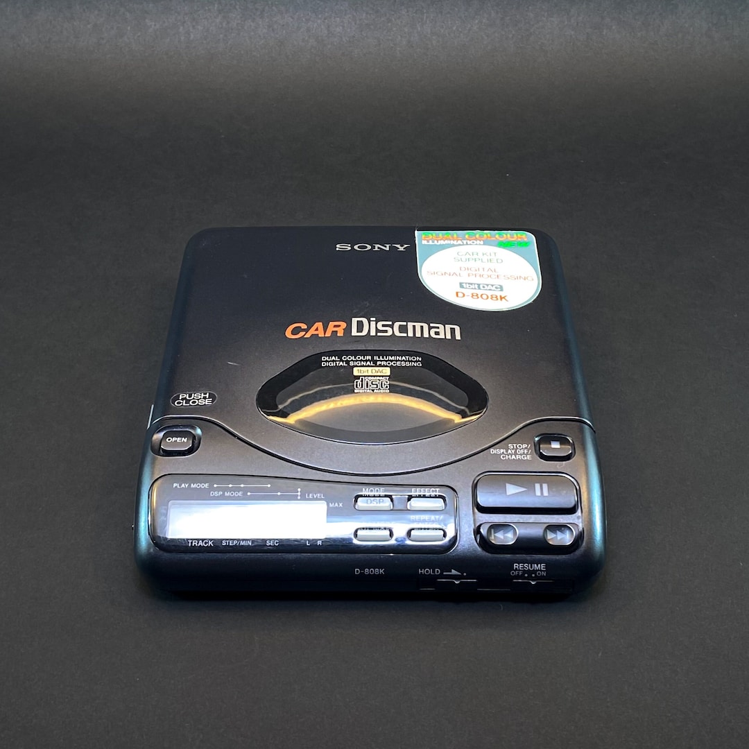 Vintage Sony Car Discman, 1980s Compact Sony CD Player, Portable ...